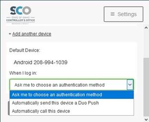 DUO Initial Device Registration